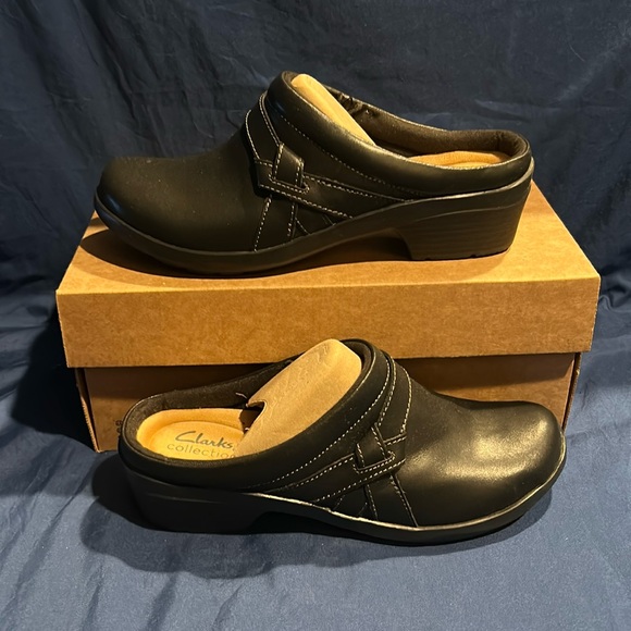 Clarks | Shoes | Clarks Black Clogs 8 Women Qs | Poshmark